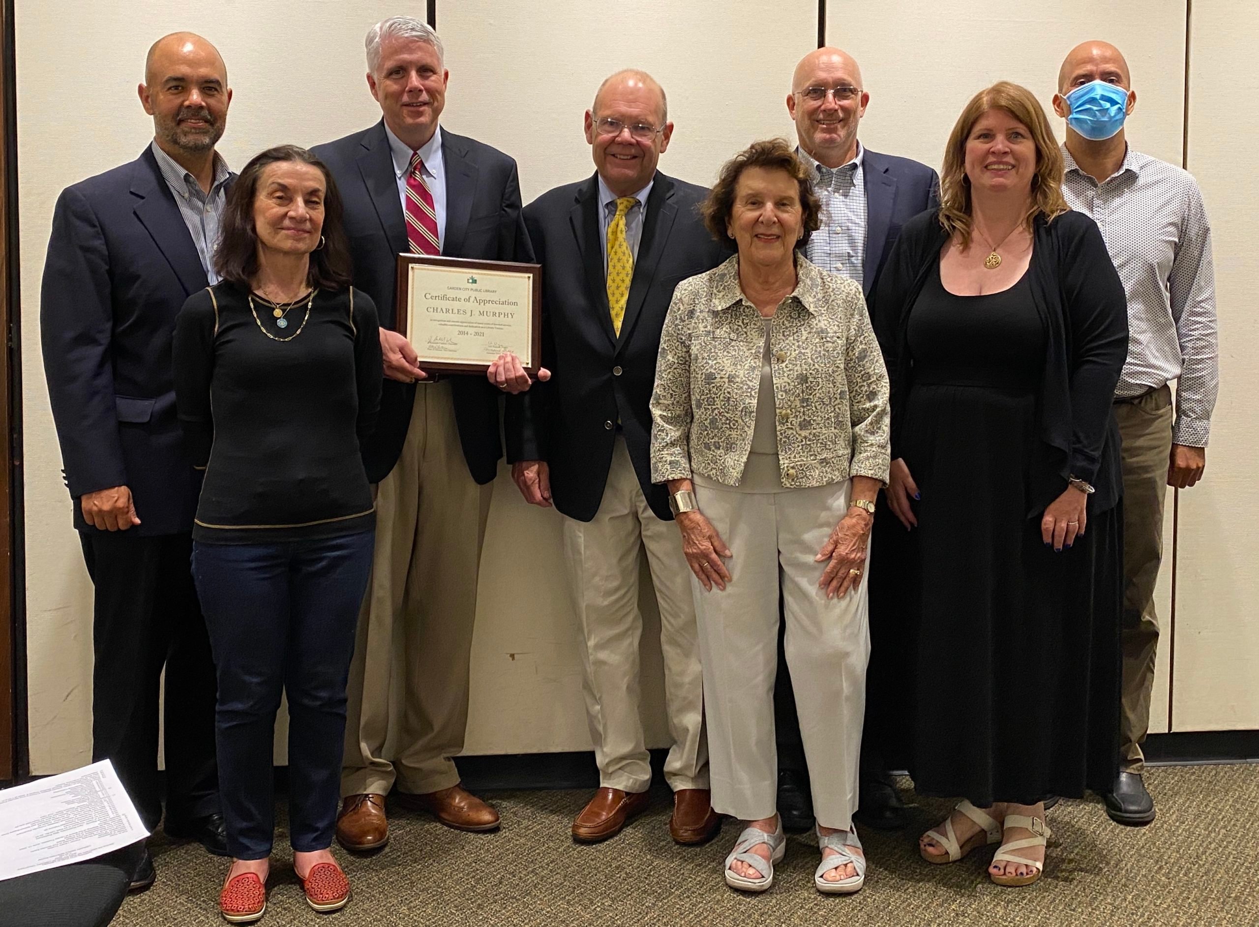 Trustee Murphy Recognized for Service | Garden City Public Library